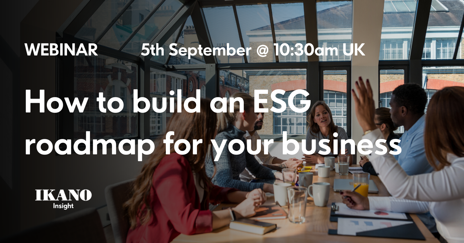 Webinar registration: How to build an ESG roadmap for your business