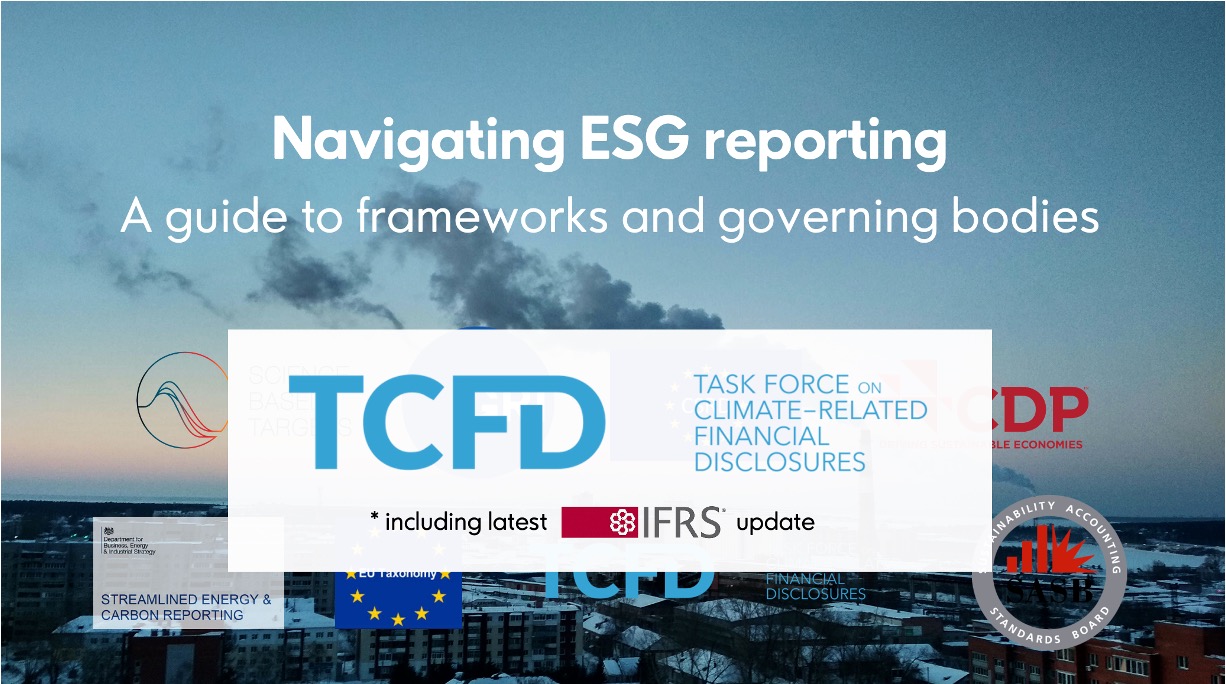 TCFD merges with ISSB - Evolution Of ESG reporting