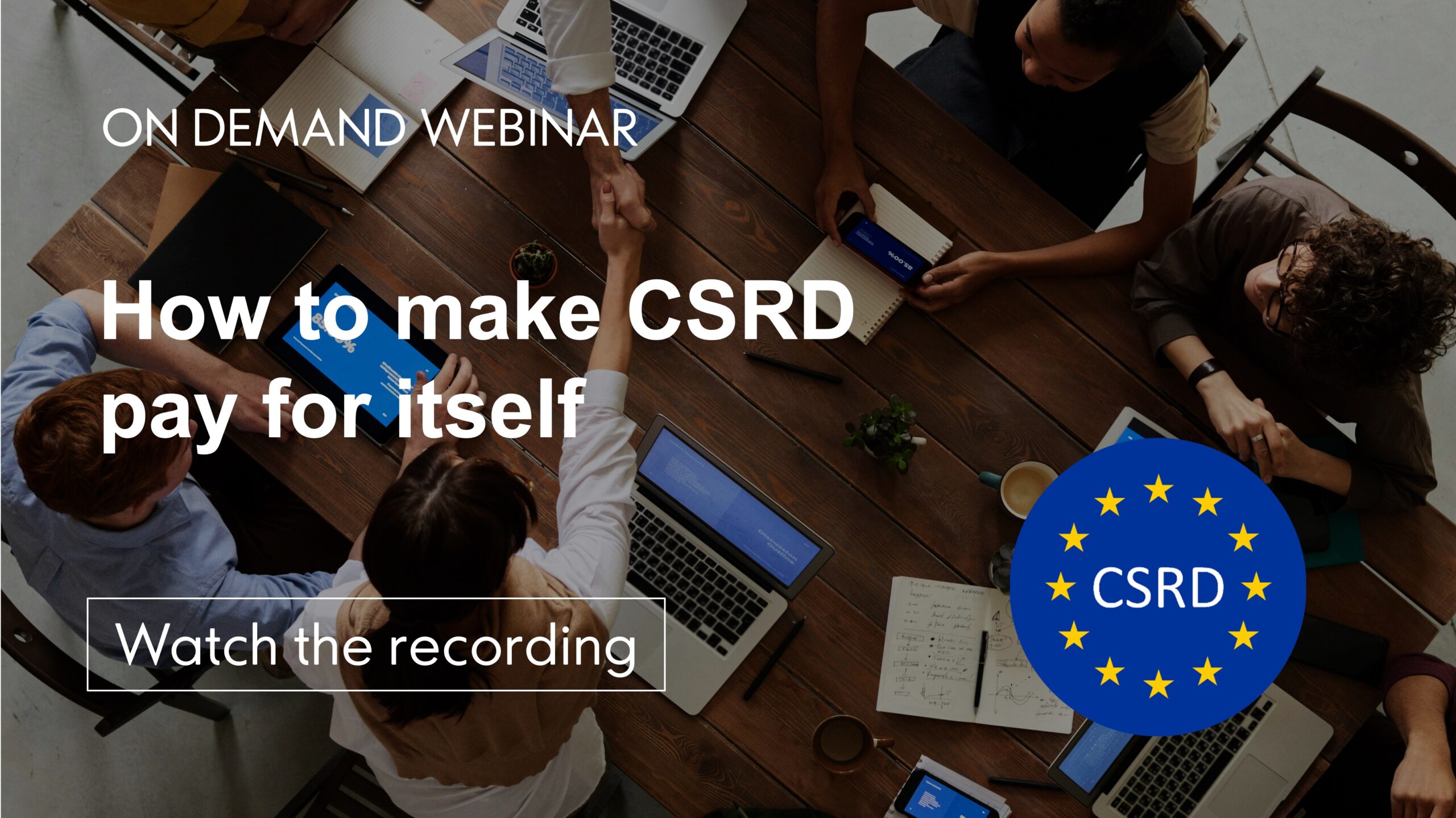 On-demand webinar: how to make CSRD reporting pay for itself | Ikano Insight