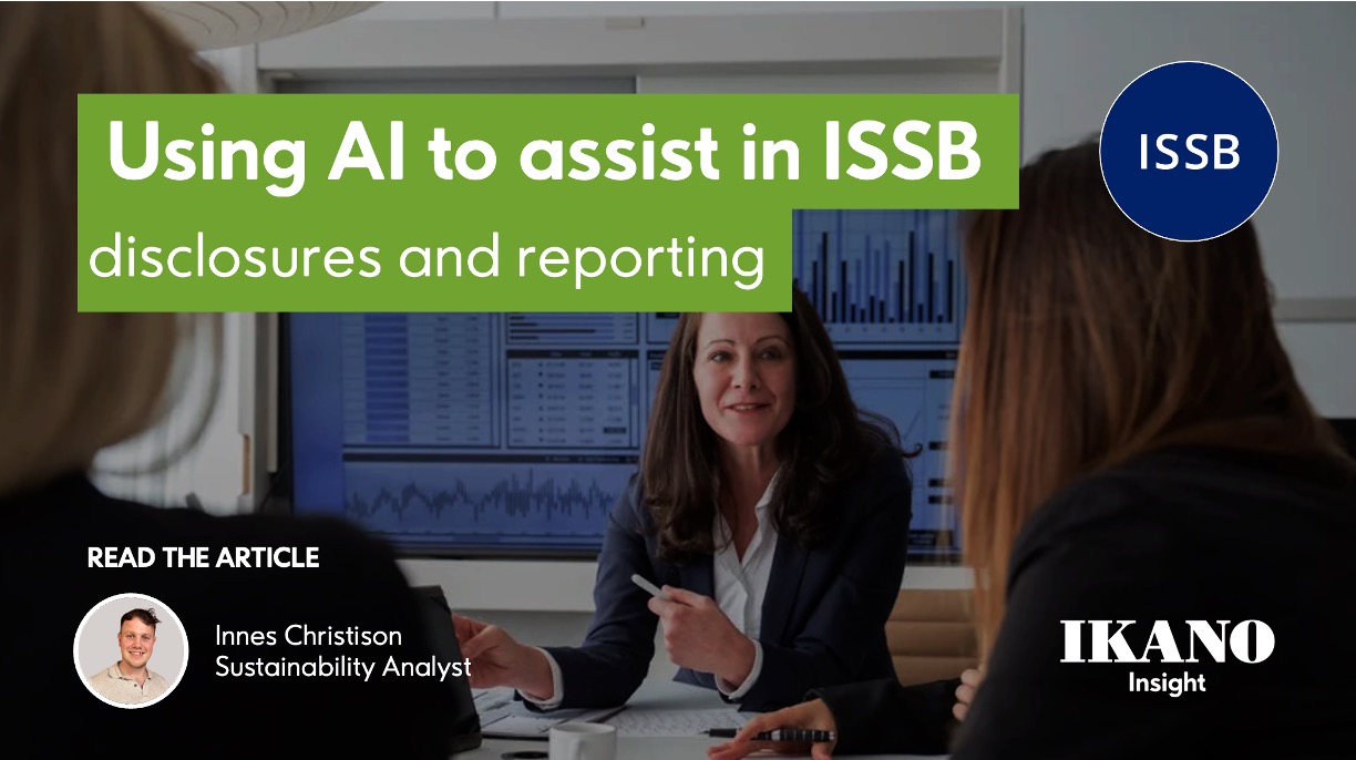 AI assisted ESG Reporting | Smarter ISSB Disclosure